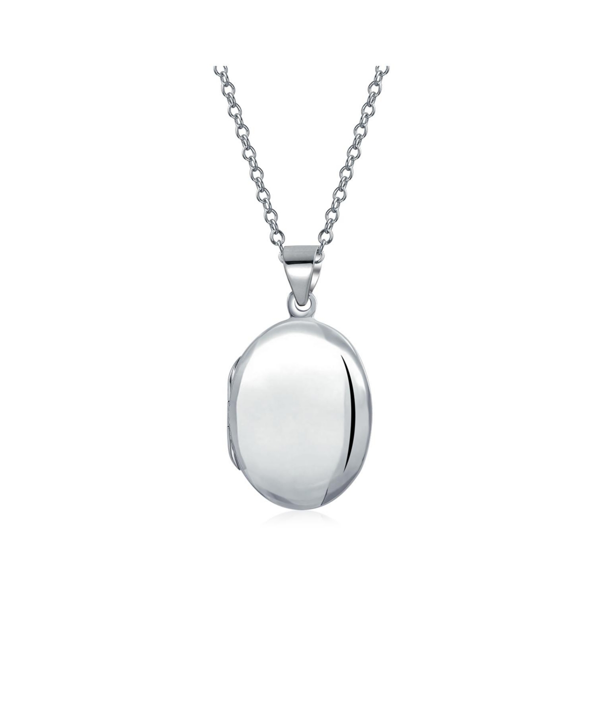 Click here for Bling Jewelry Petite Simple Plain Oval Photo Locke... prices
