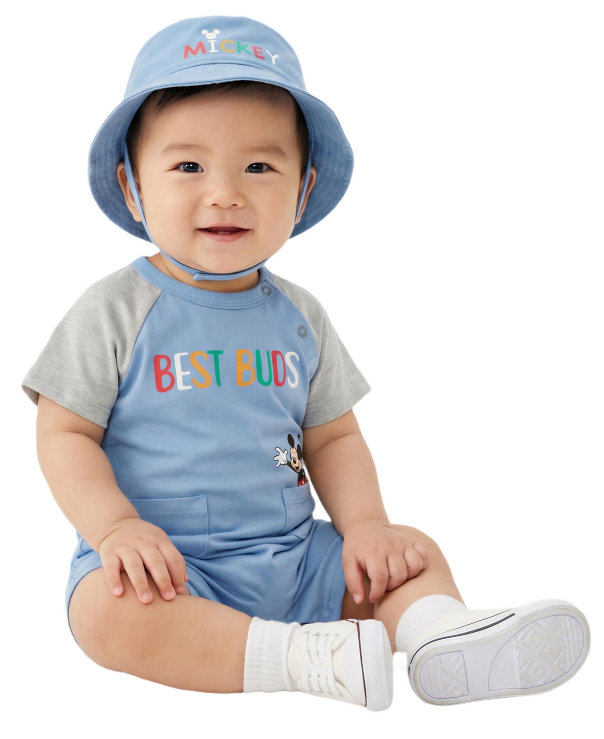 Click here for Disney Baby Boys Mickey Print Romper and Hat  2-Pi... prices