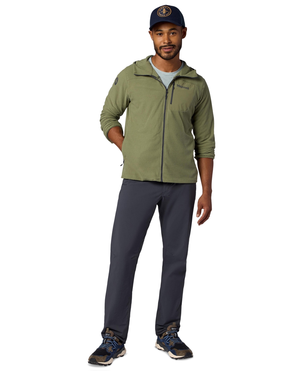 Click here for Marmot Mens AirFleece Hooded Half-Zip Fleece Jacke... prices