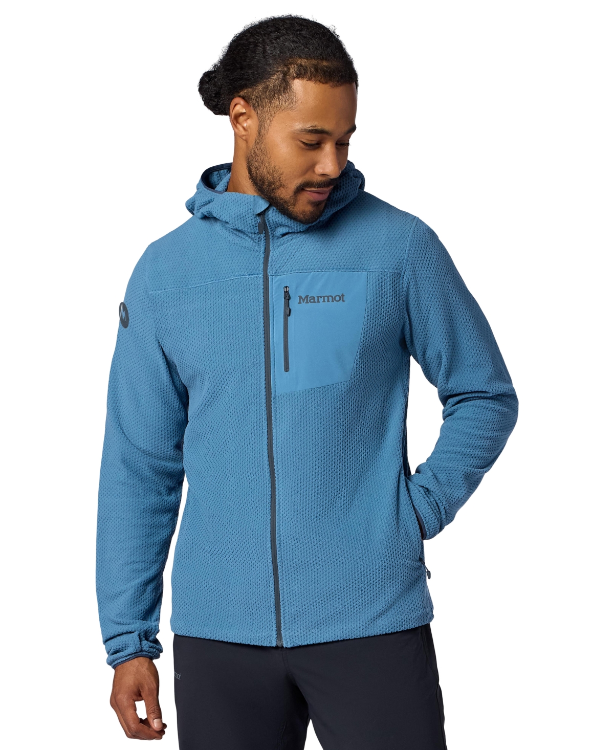 Click here for Marmot Mens AirFleece Hooded Half-Zip Fleece Jacke... prices