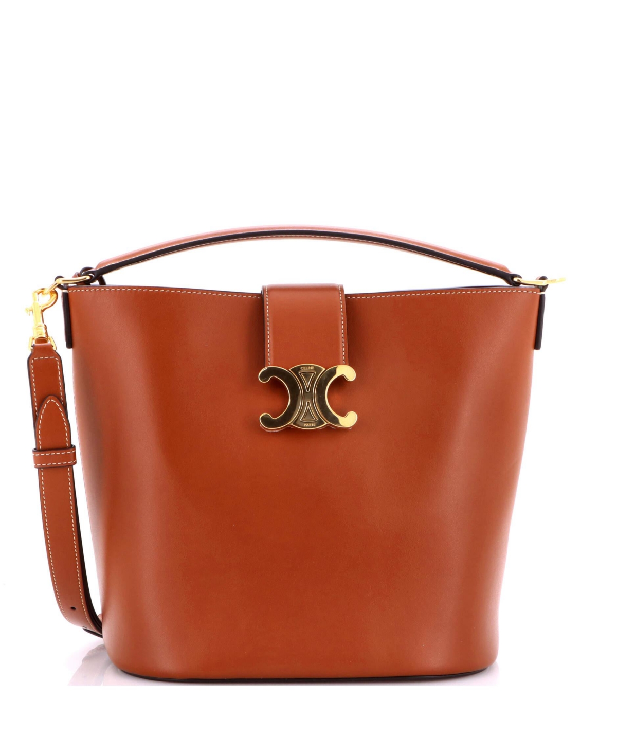 Click here for Pre-Owned Celine Medium Louise Bag Leather - Brown prices