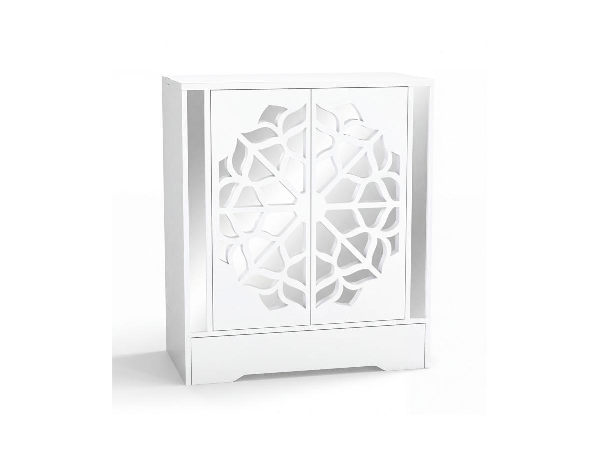 Click here for Slickblue Mirrored Shoe Cabinet 4-Tier Organizer w... prices