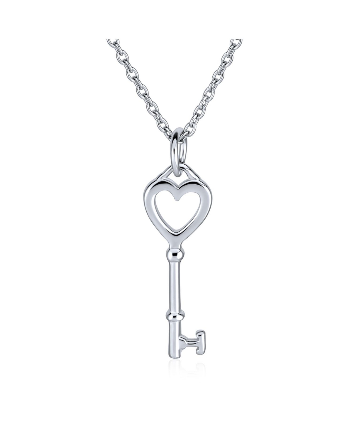 Click here for Bling Jewelry Romantic Key to Her Heart Pendant Ne... prices