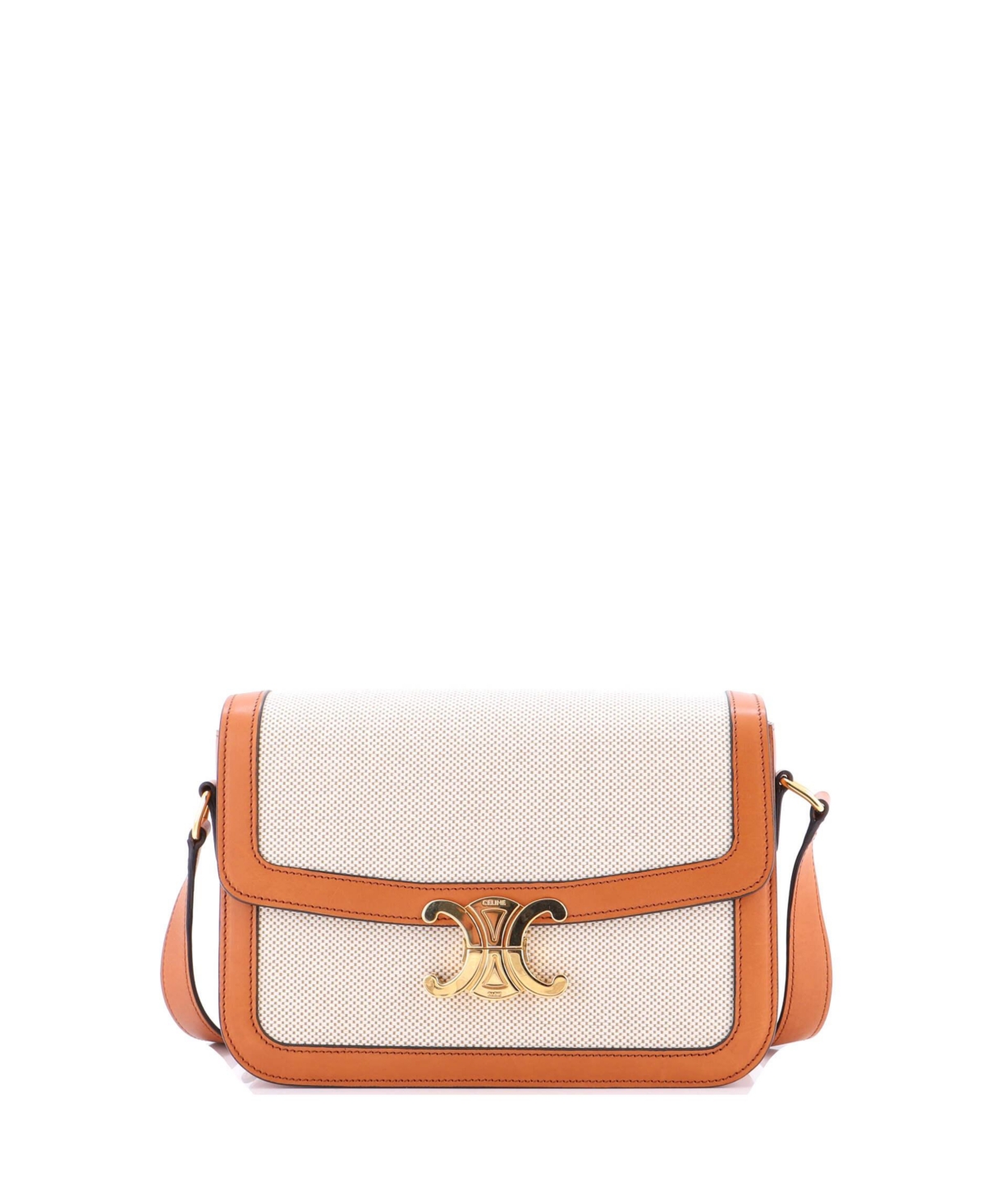 Click here for Pre-Owned Celine Medium Triomphe Shoulder Bag Canv... prices