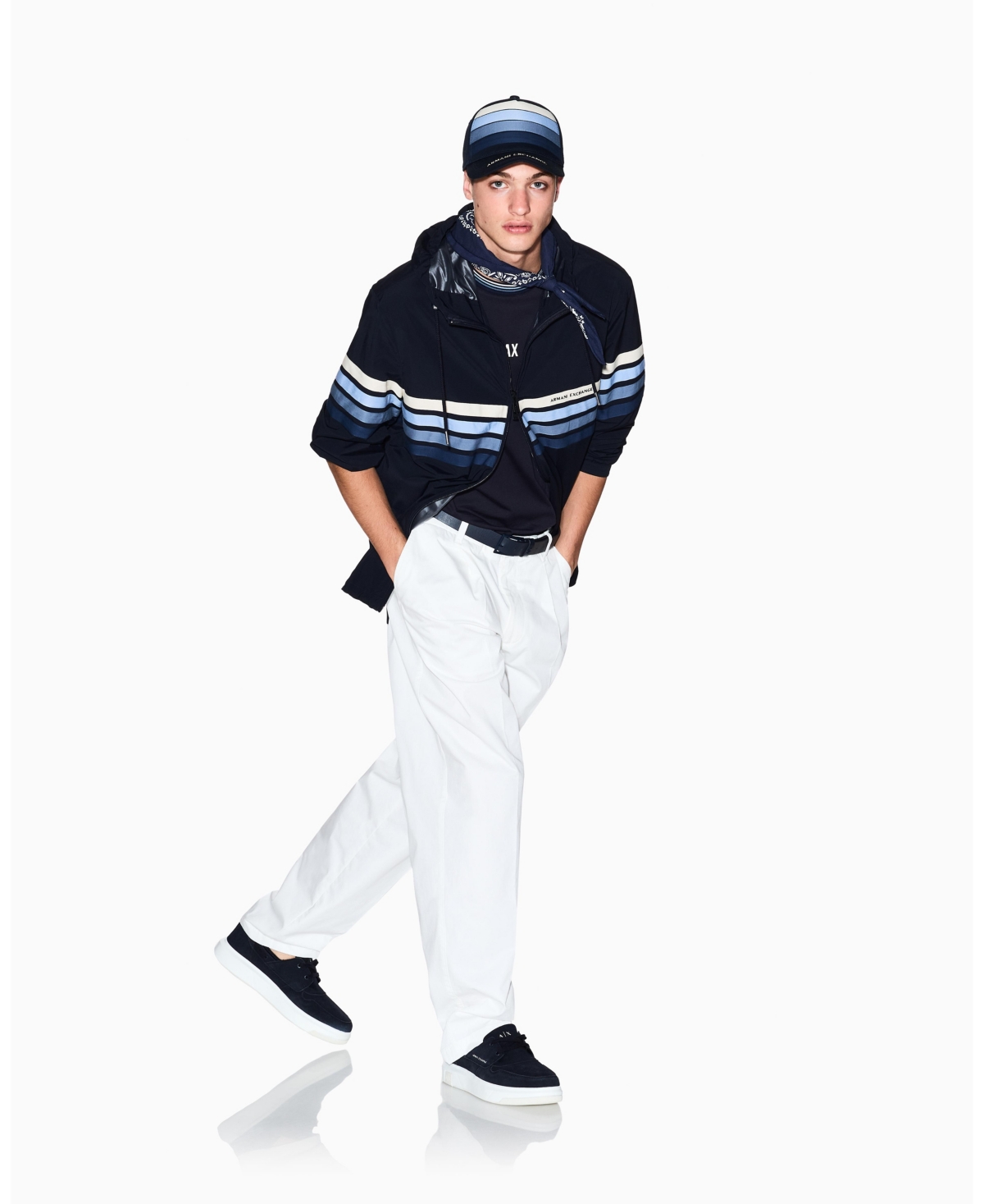 Click here for A|X Armani Exchange Mens Stretch Nylon 4 Stripes W... prices