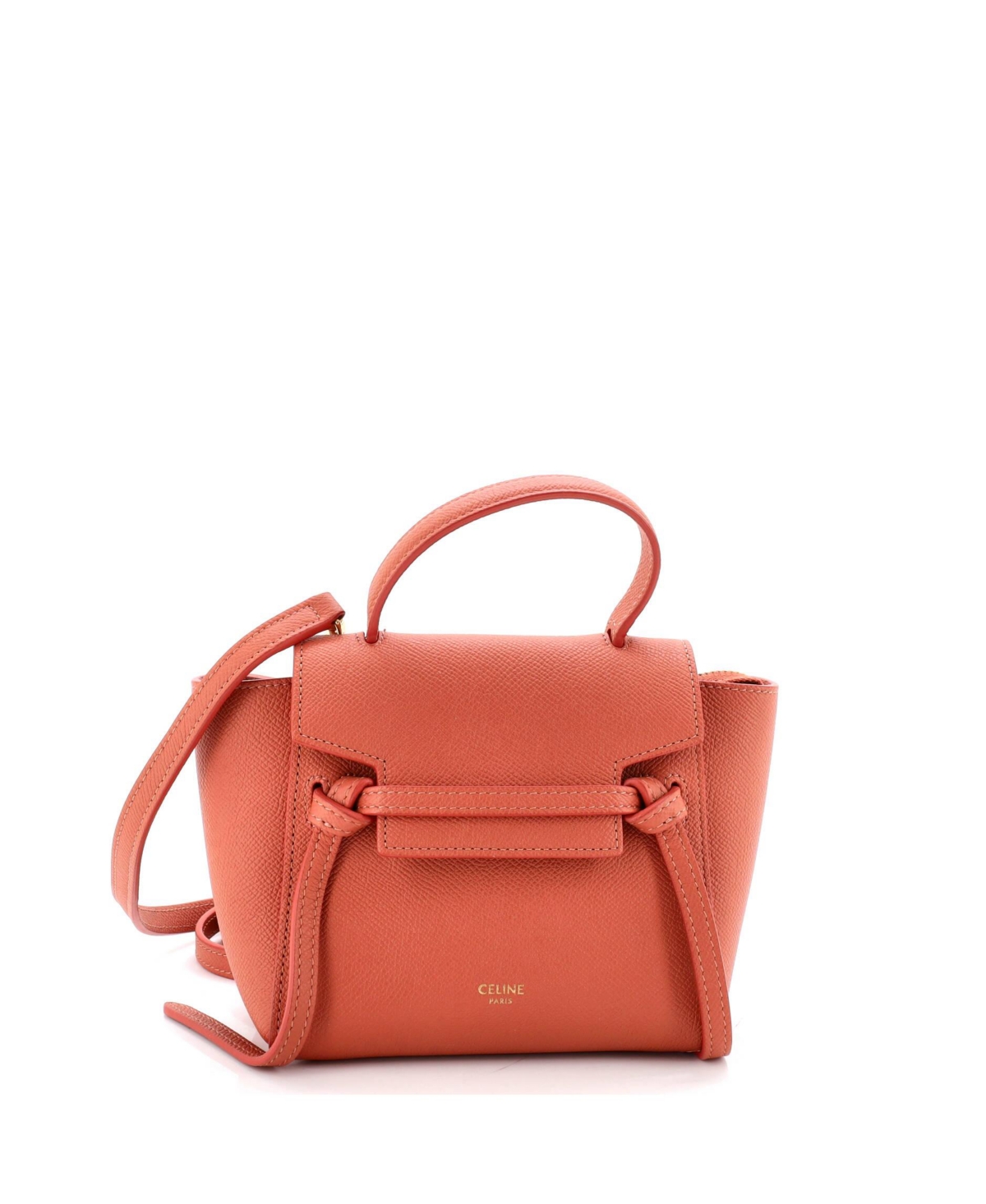 Click here for Pre-Owned Celine Pico Belt Bag Textured Leather -... prices