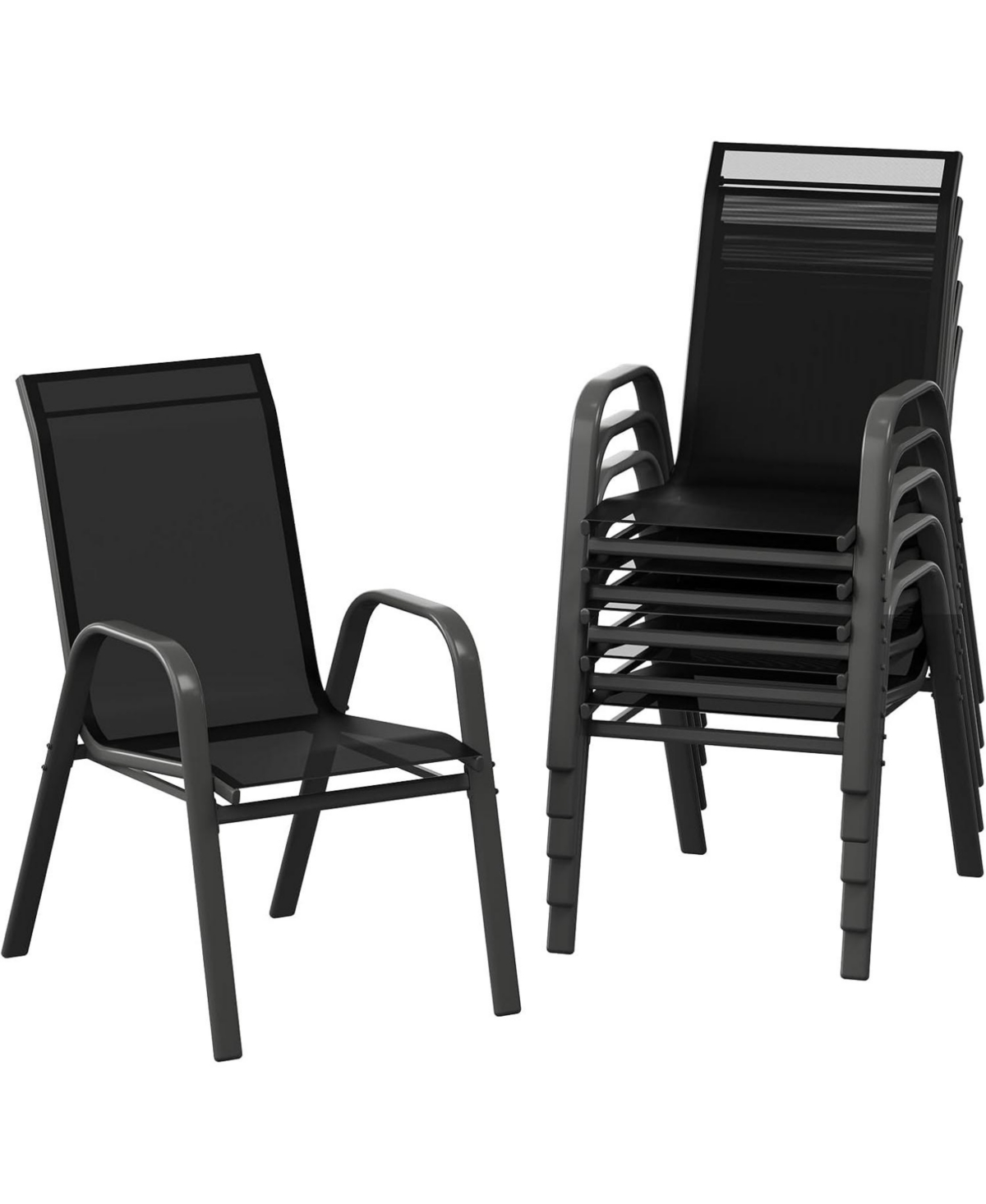 Click here for gaomon Patio Chairs Set of 6  Outdoor Stackable Di... prices