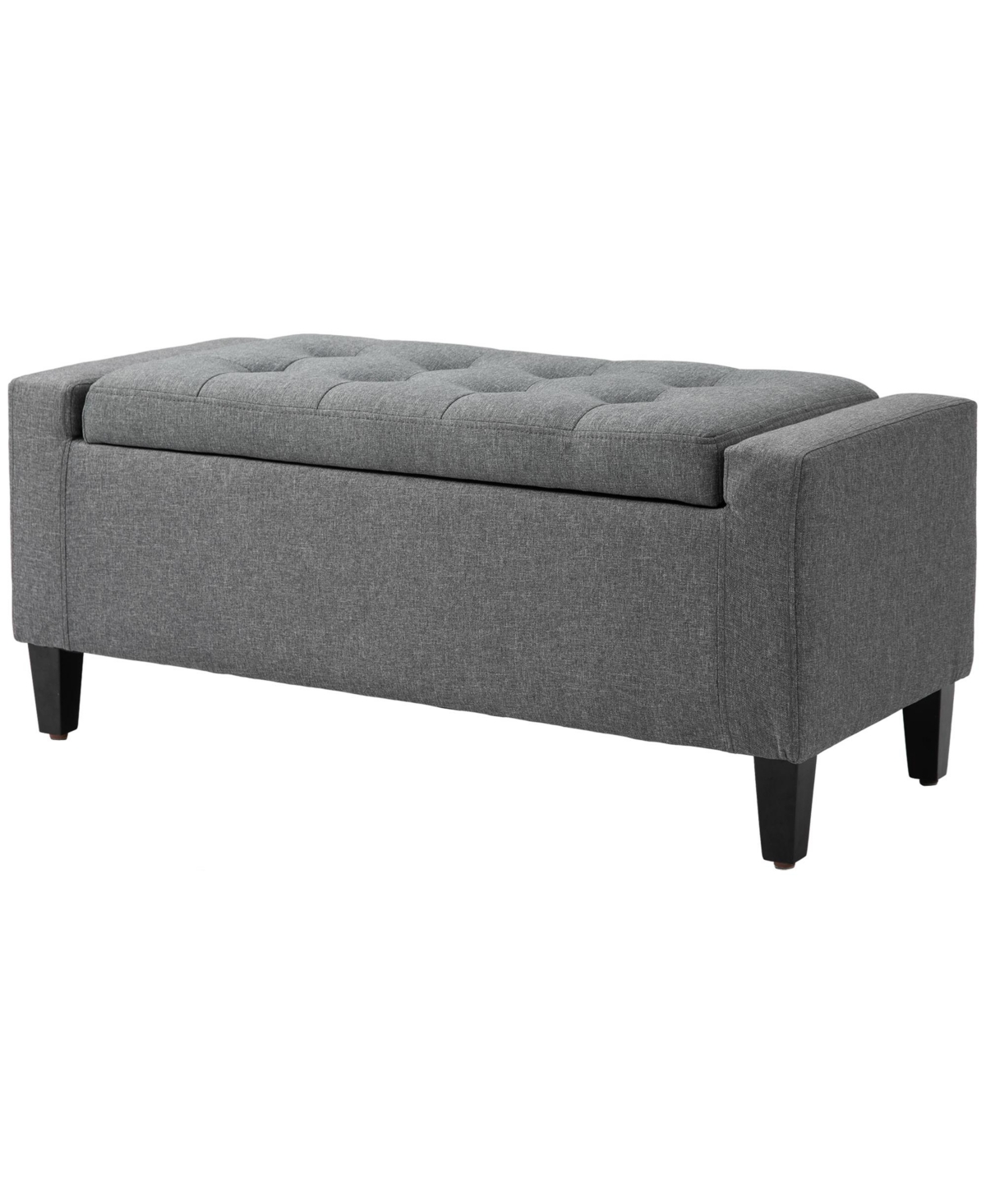 Click here for Boyel Living Linen Upholstered Storage Ottoman wit... prices