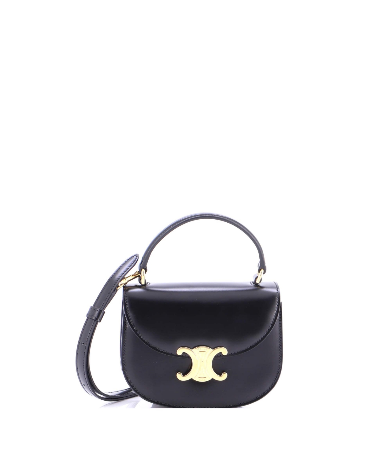 Click here for Pre-Owned Celine Mini Triomphe Besace Clea Top Han... prices