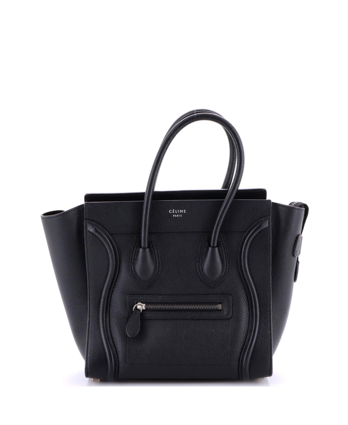 Click here for Pre-Owned Celine Micro Luggage Bag Grainy Leather... prices