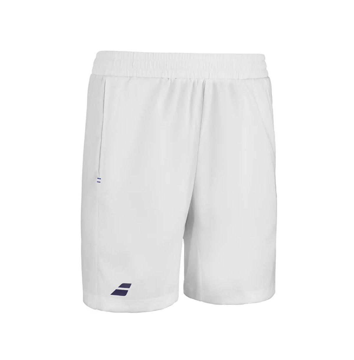 Click here for Babolat Mens Tennis Play Shorts - White prices