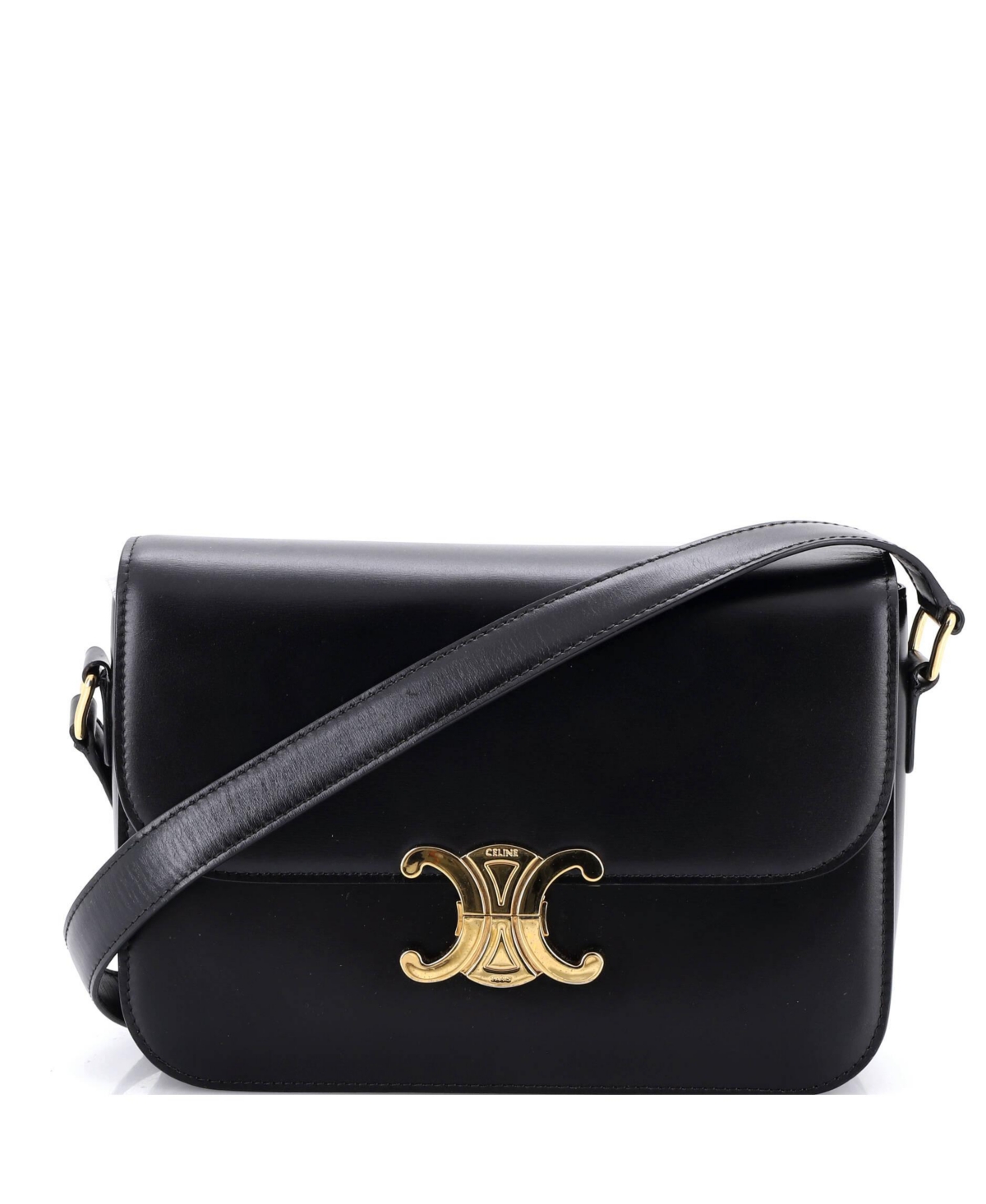 Click here for Pre-Owned Celine Medium Triomphe Shoulder Bag Smoo... prices