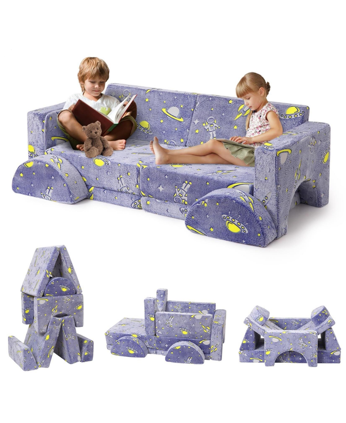 Click here for gaomon 8PCS Modular Kids Play Couch  Kids Couch To... prices
