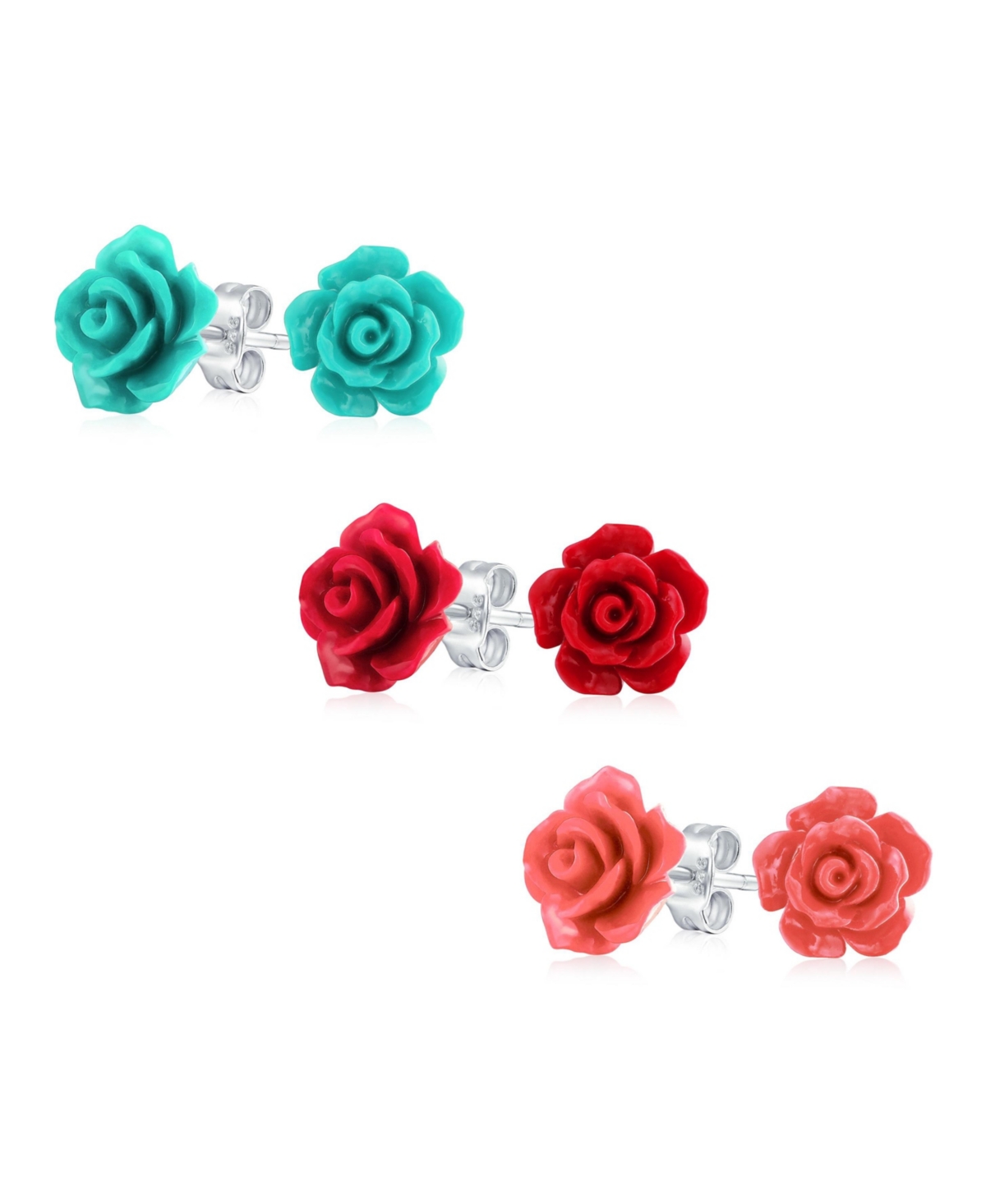 Click here for Bling Jewelry Romantic Set of 3 Floral 3D Carved... prices