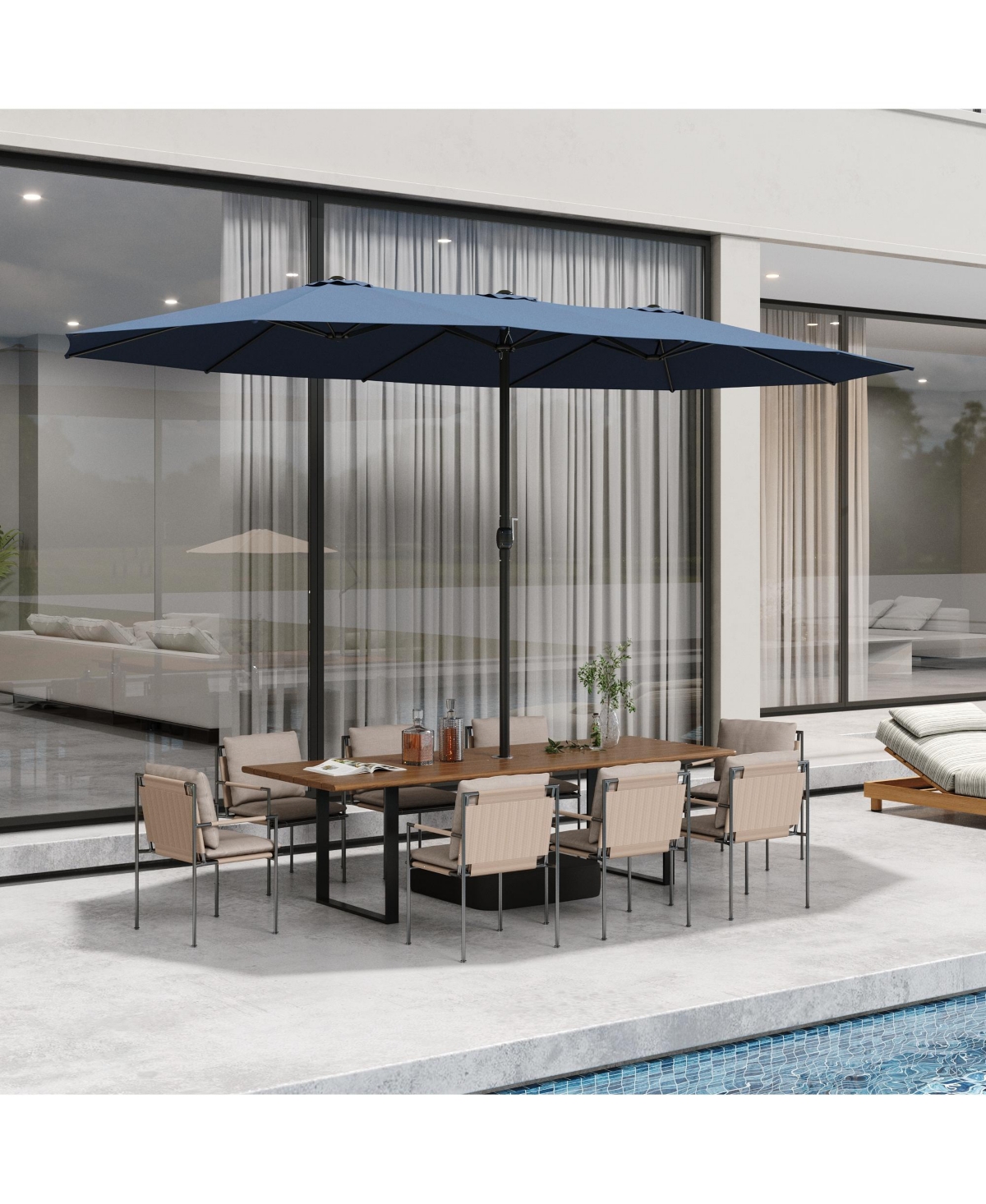 Click here for Homsee Large Double Sided Umbrella Outdoor Patio U... prices