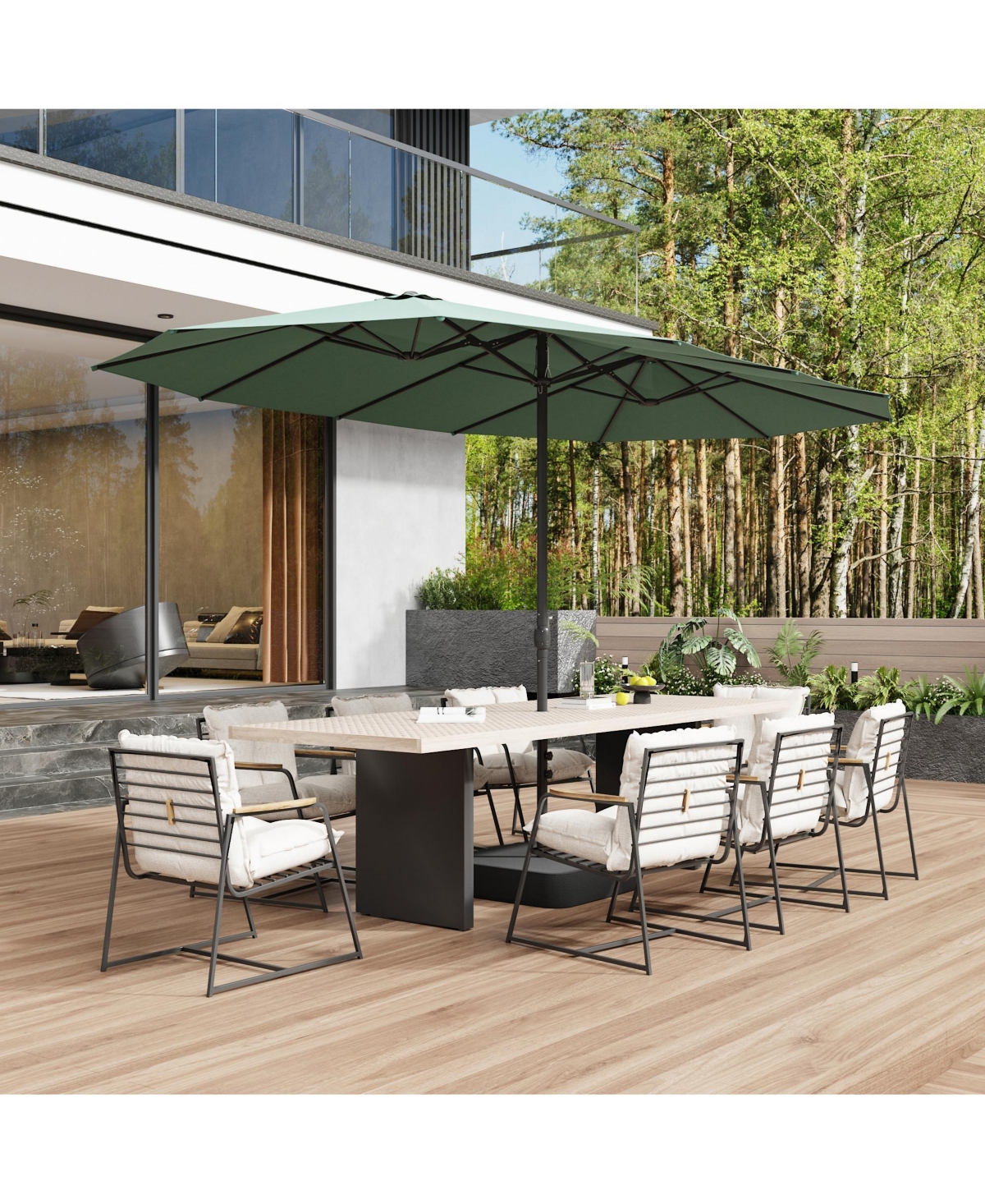 Click here for Homsee Large Double Sided Umbrella Outdoor Patio U... prices