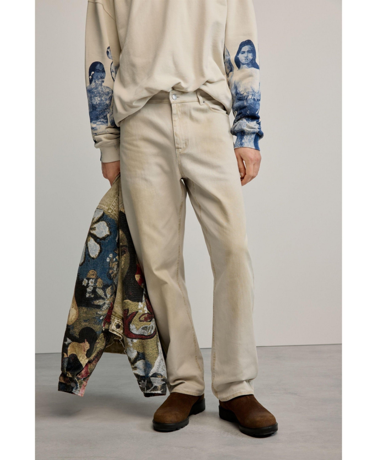 Click here for Desigual Mens Plain long trousers - Sand prices