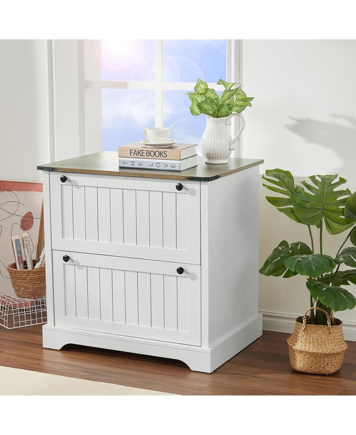 Click here for Gaomon farmhouse file cabinet with 2 drawers  30&#... prices