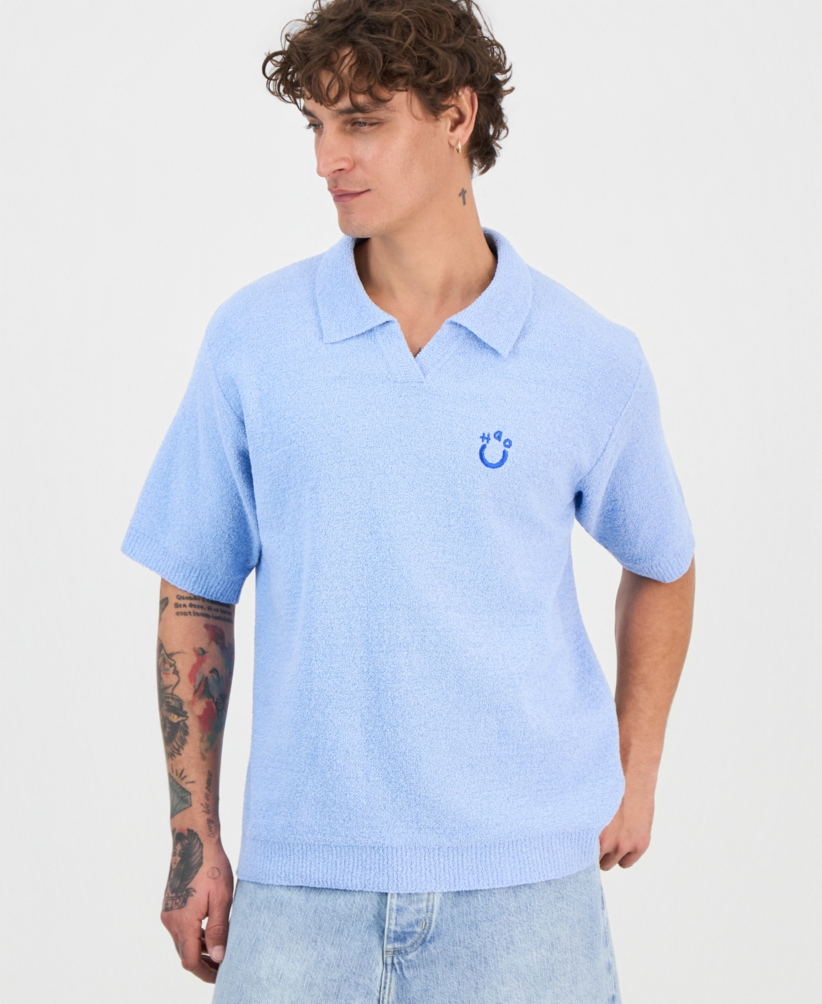 Click here for Hugo Boss Mens Sorinou Cotton-Blend Pullover Polo... prices