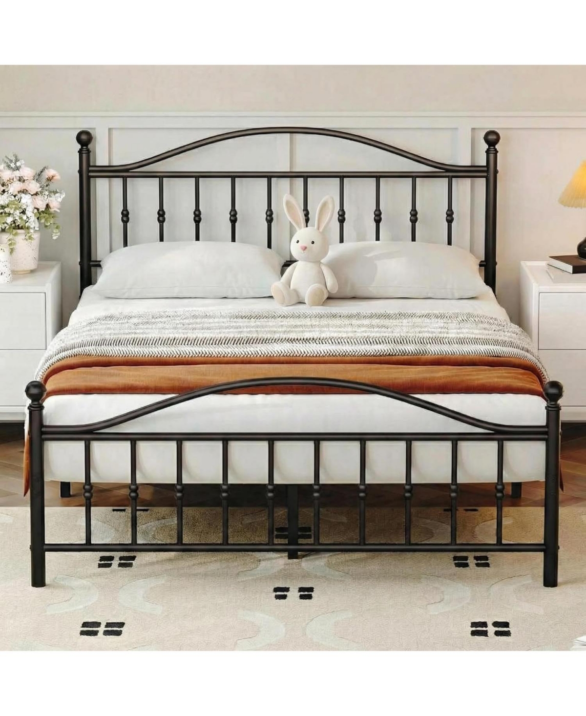 Click here for gaomon King Metal Platform Bed Frame with Decorati... prices