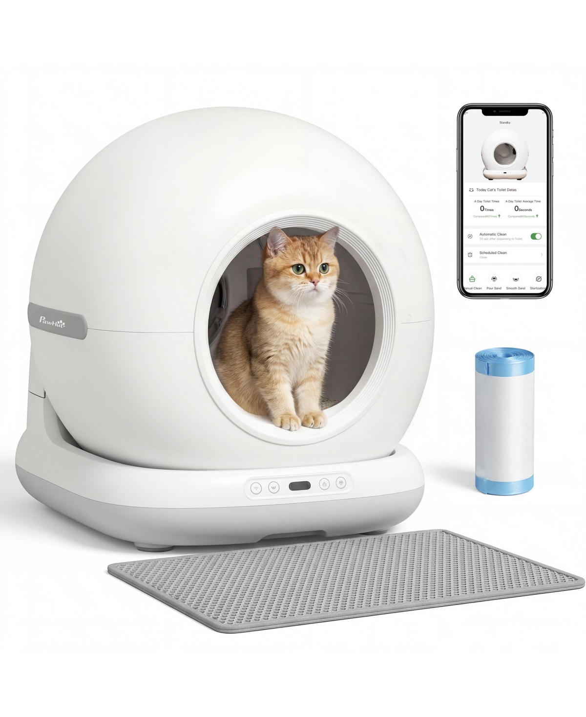 Click here for PawHut Automatic Litter Box  Self Cleaning Litter... prices