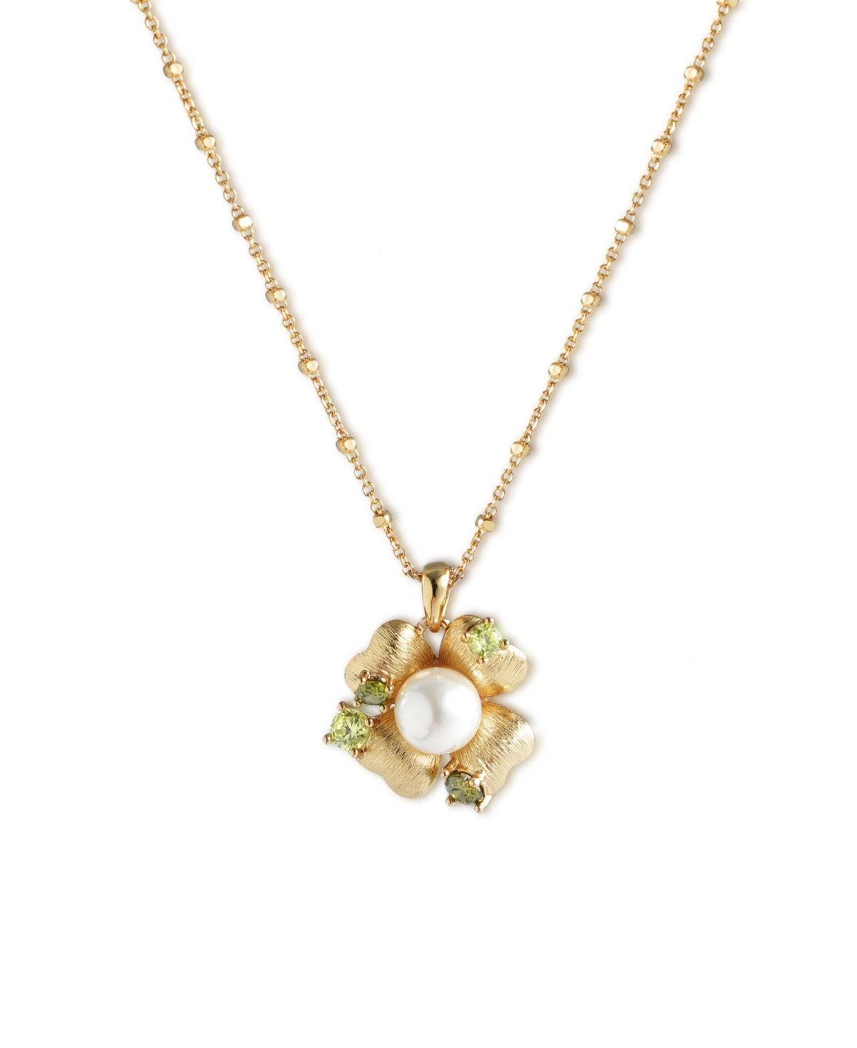Click here for Retro Chic Garden Blossom Pendant Necklace - Gold prices