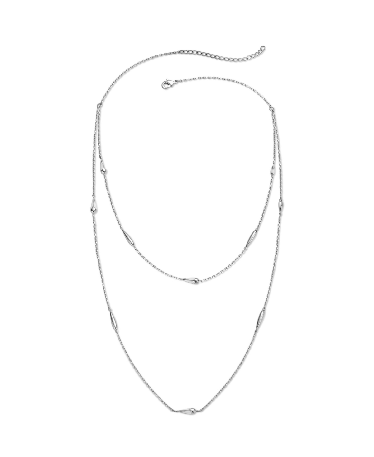 Click here for Retro Chic Teardrops Necklace - Silver prices