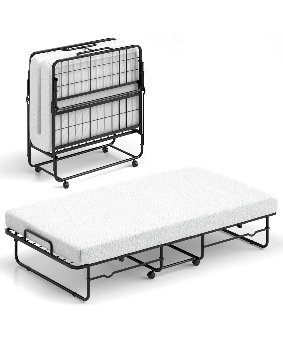 Click here for Sugift Twin Size Folding Bed with Memory Foam Matt... prices