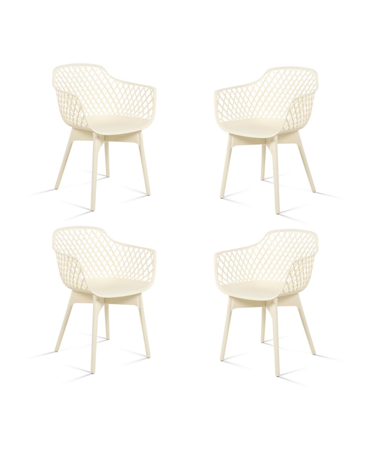 Click here for Aoodor Modern Dining Chairs Set of 4  Weather-Resi... prices