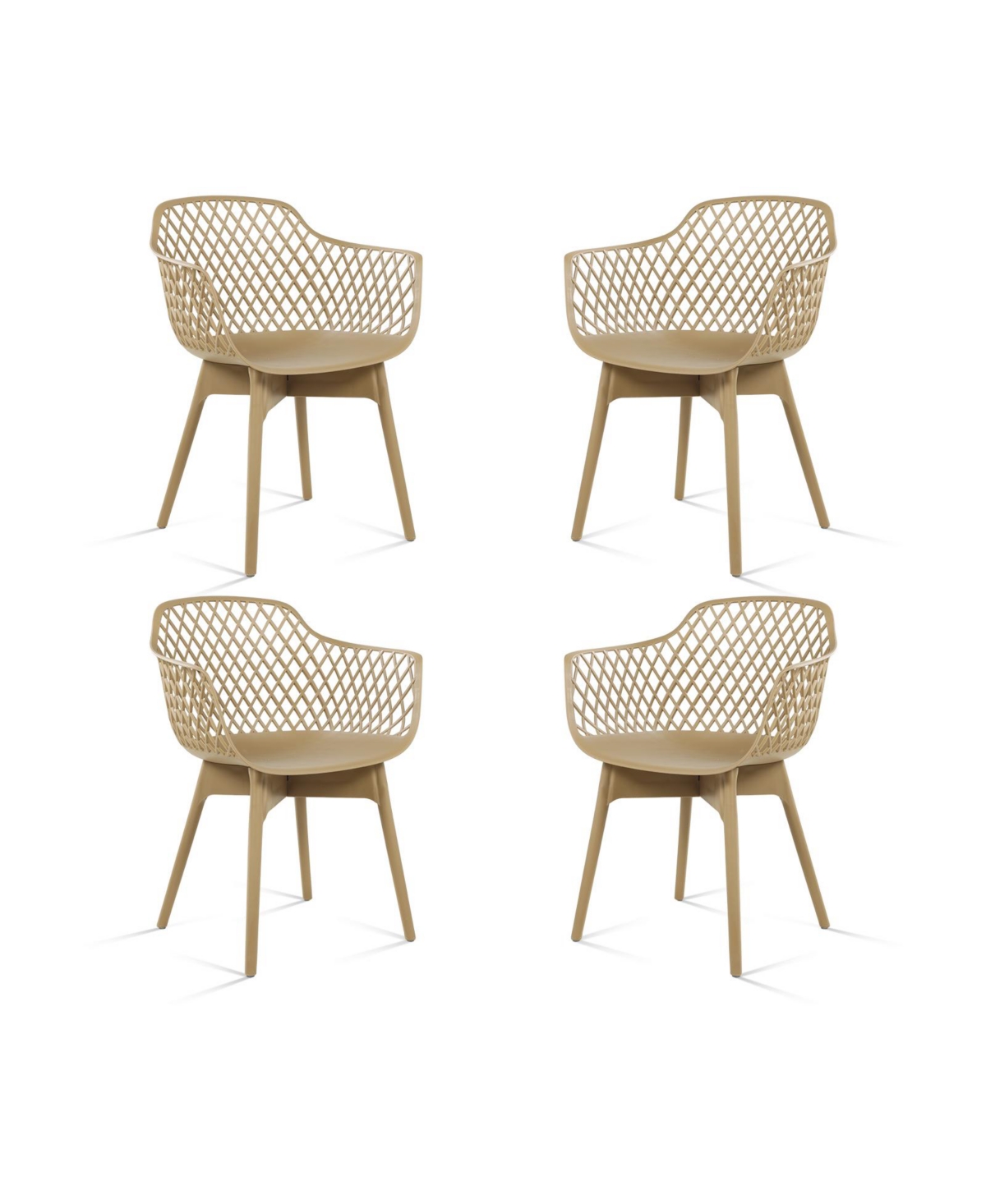 Click here for Aoodor Modern Dining Chairs Set of 4  Weather-Resi... prices