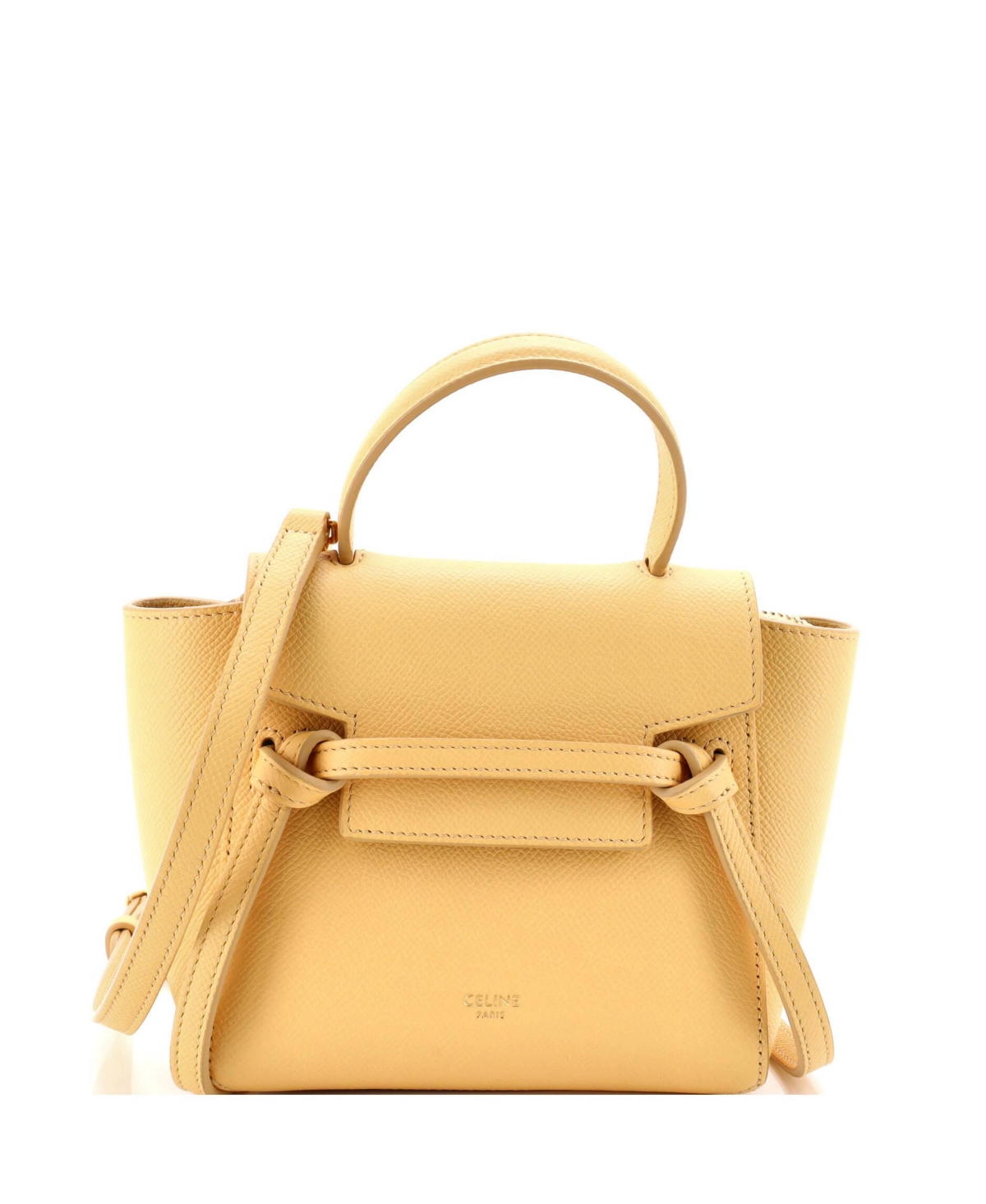 Click here for Pre-Owned Celine Pico Belt Bag Textured Leather -... prices