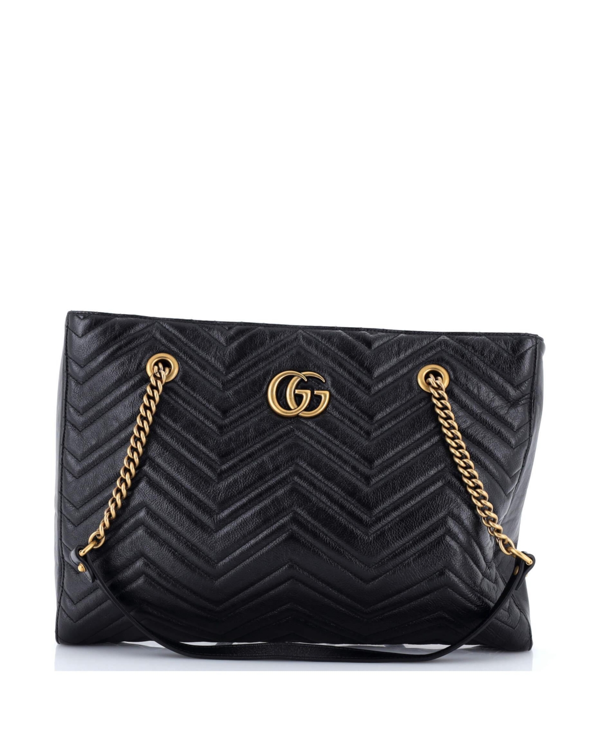 Click here for Pre-Owned Gucci Medium Gg Marmont Zip Tote Matelas... prices