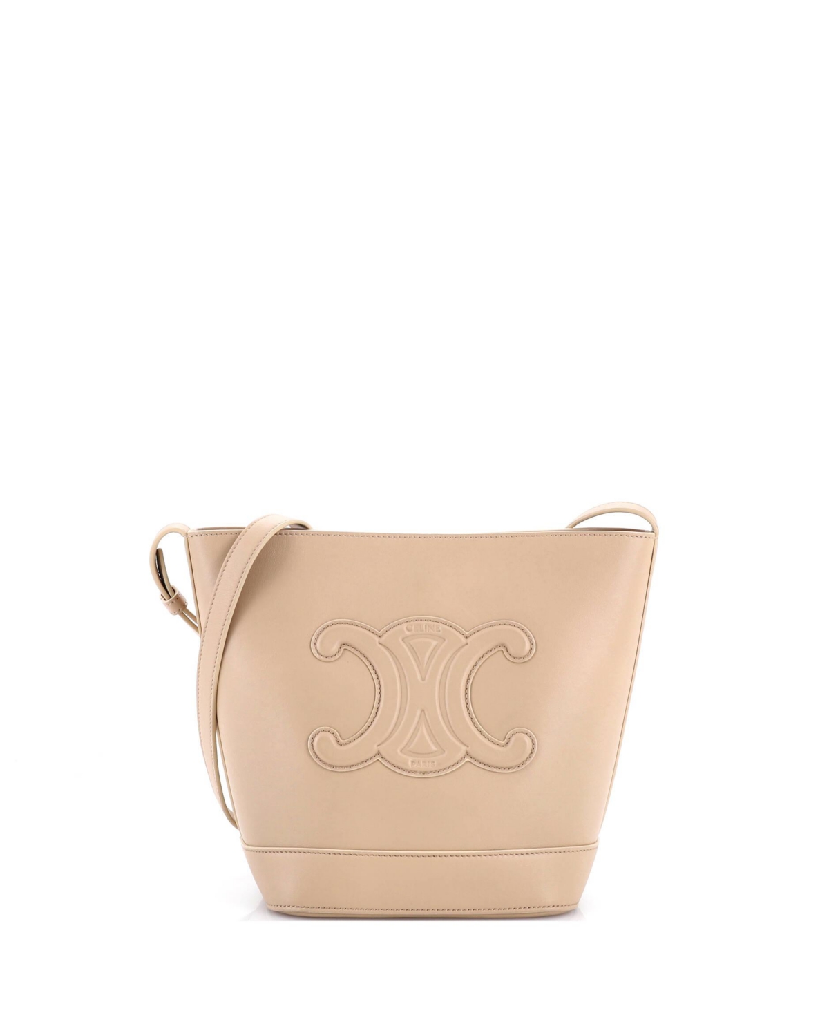 Click here for Pre-Owned Celine Small Cuir Triomphe Bucket Bag Le... prices