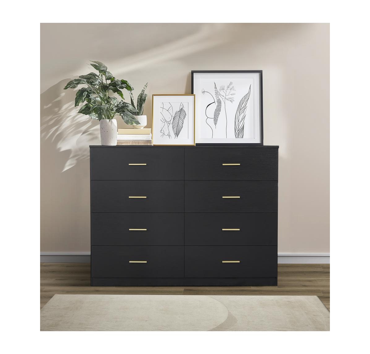 Click here for flynama 5 Drawer Elegant Dresser Rolling Cabinet f... prices