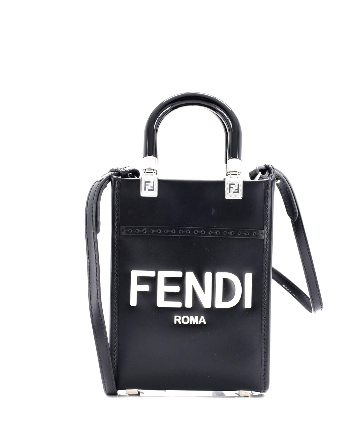 Click here for Pre-Owned Fendi Mini Sunshine Shopper Tote Leather... prices