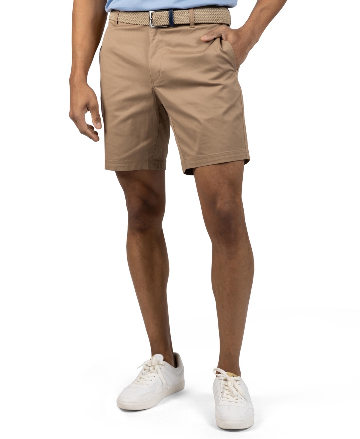 Click here for Tailorbyrd Mens Solid Shorts - Khaki prices