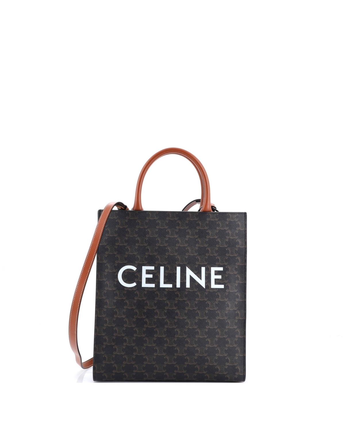 Click here for Pre-Owned Celine Small Vertical Cabas Tote Triomph... prices