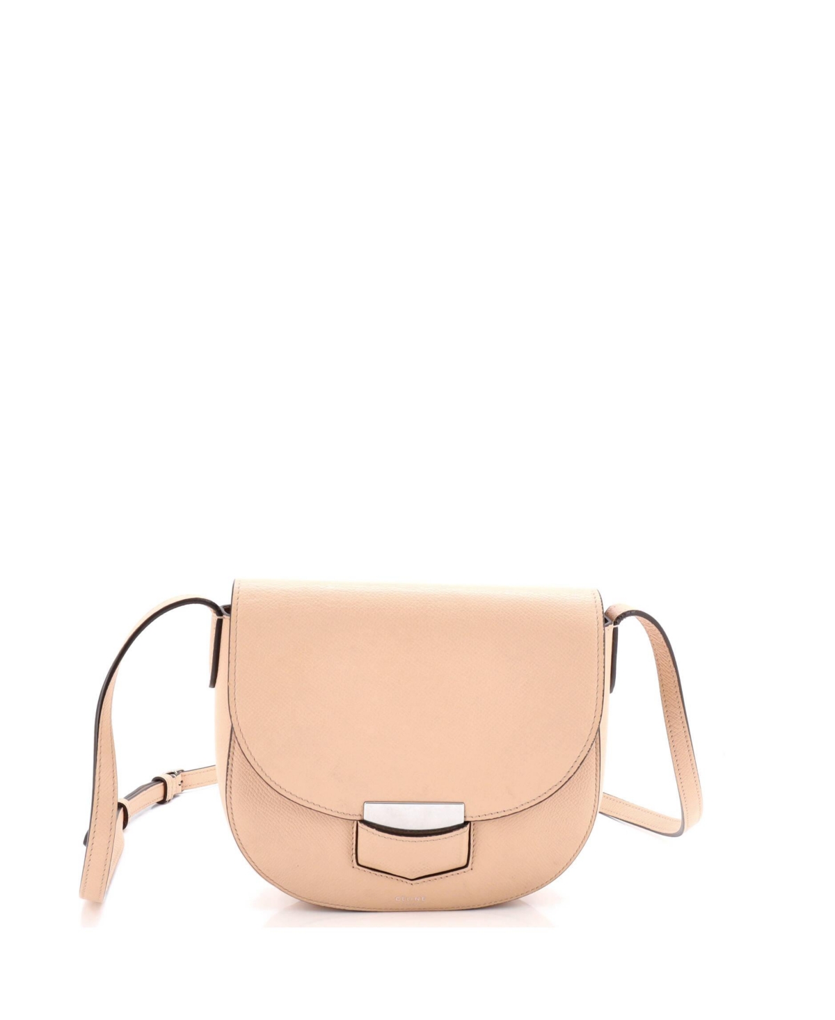 Click here for Pre-Owned Celine Small Trotteur Crossbody Bag Grai... prices