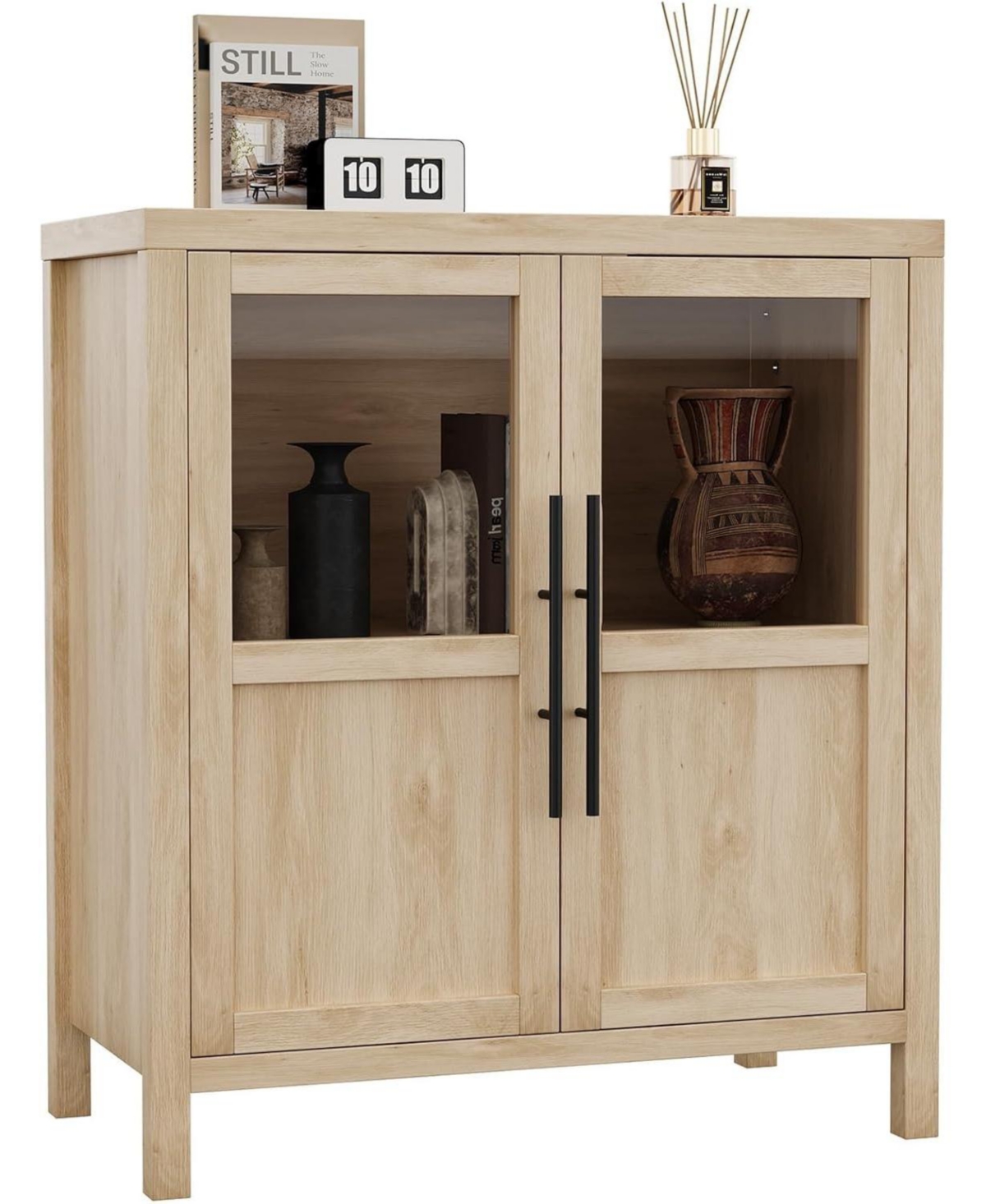 Click here for gaomon Sideboard Buffet Cabinet with Two Glass Doo... prices