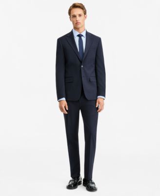 Click here for Calvin Klein Mens Slim Fit Wool Blend Plaid Suit S... prices