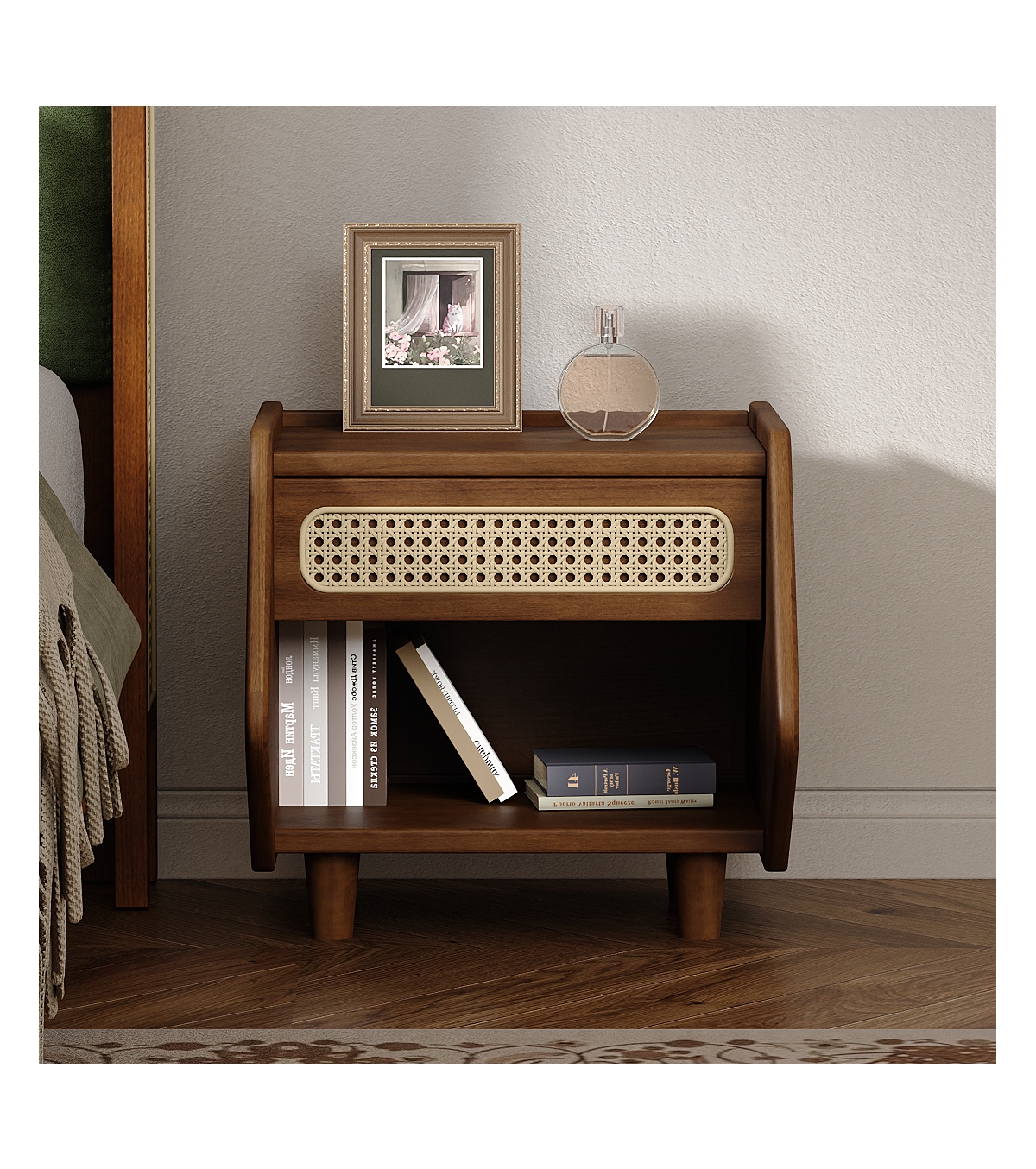 Click here for Flynama Elegant Modern Wooden Nightstand with Stor... prices