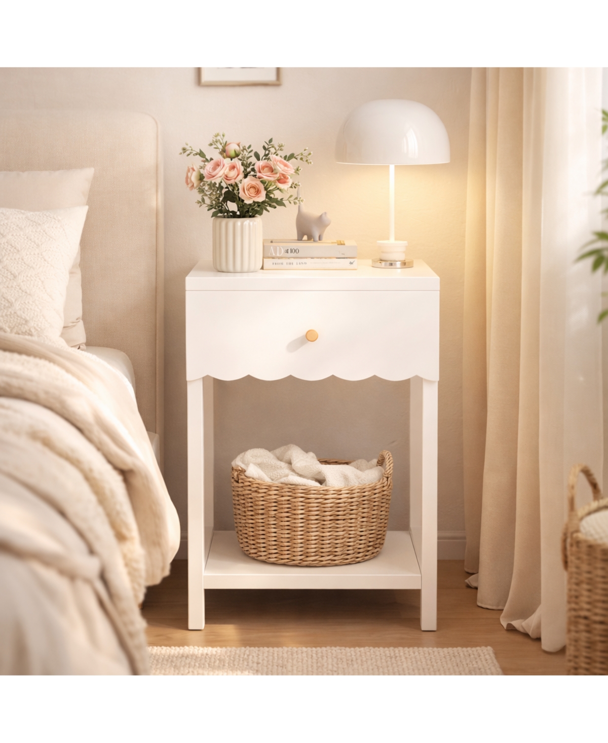 Click here for Flynama Chic Luxurious Premium Nightstand with Sto... prices