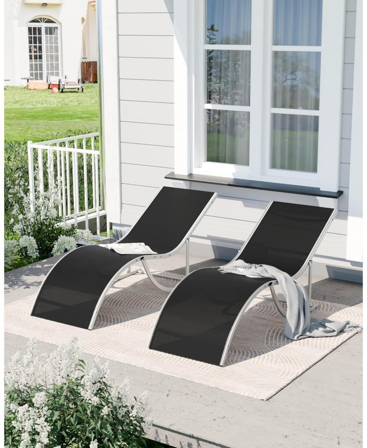 Click here for gaomon Outdoor Chaise Lounge Chairs Set of 2  Pati... prices