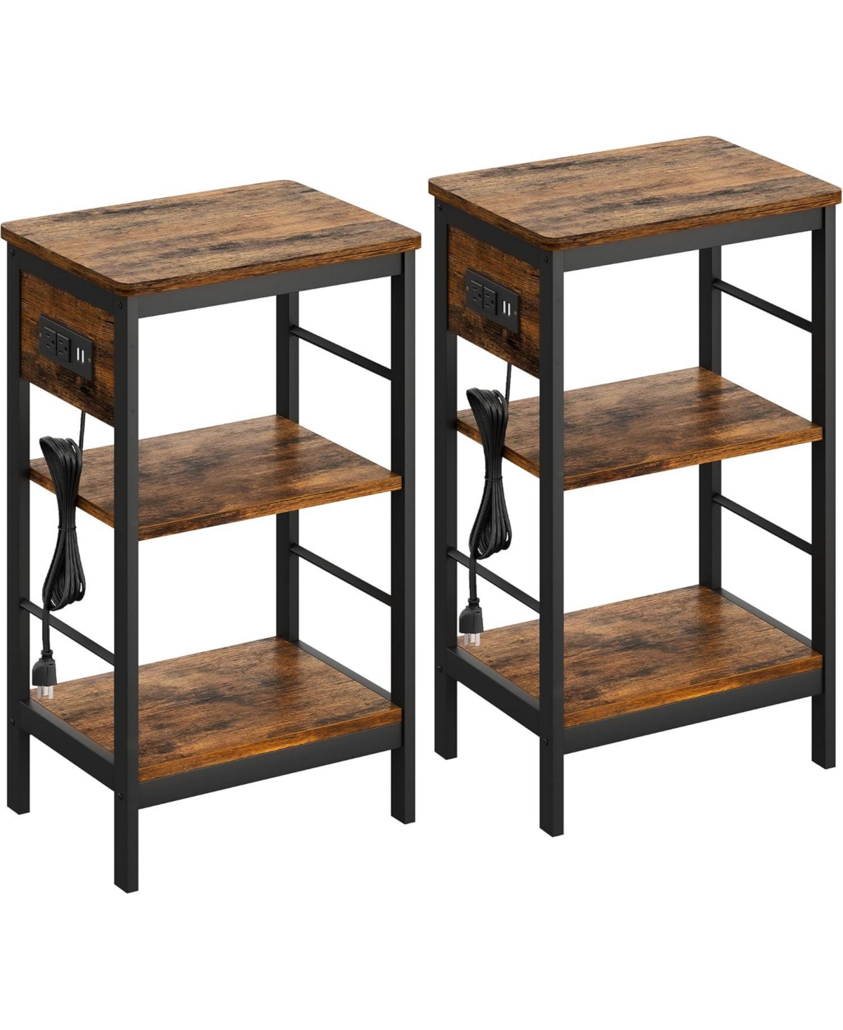Click here for gaomon End Table Set of 2 with Charging Station Si... prices