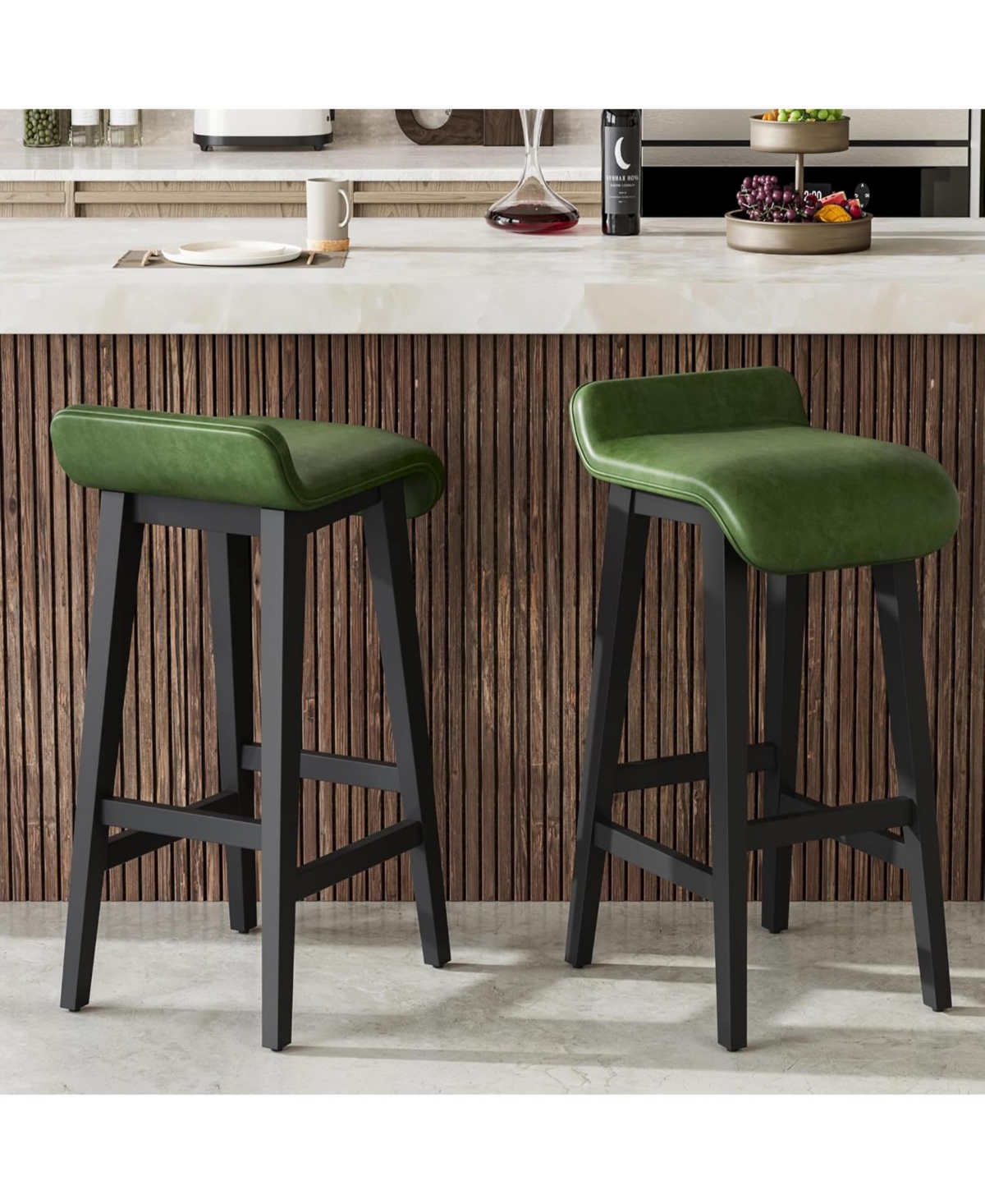Click here for gaomon Bar Stools Set of 2  Modern Upholstered Kit... prices