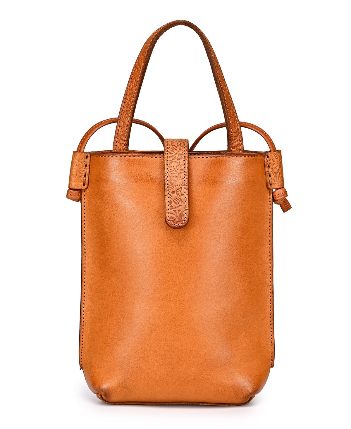 Click here for Old Trend Wishbone Mini Crossbody Bag - Cognac Bro... prices