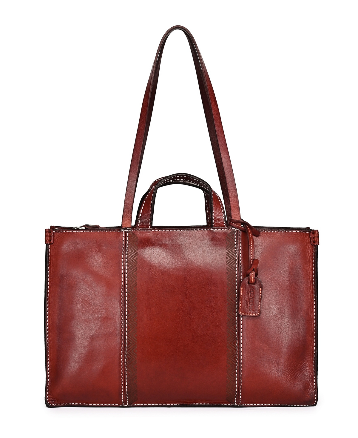 Click here for Old Trend Freesia Large Top Handle Tote Bag - Cogn... prices