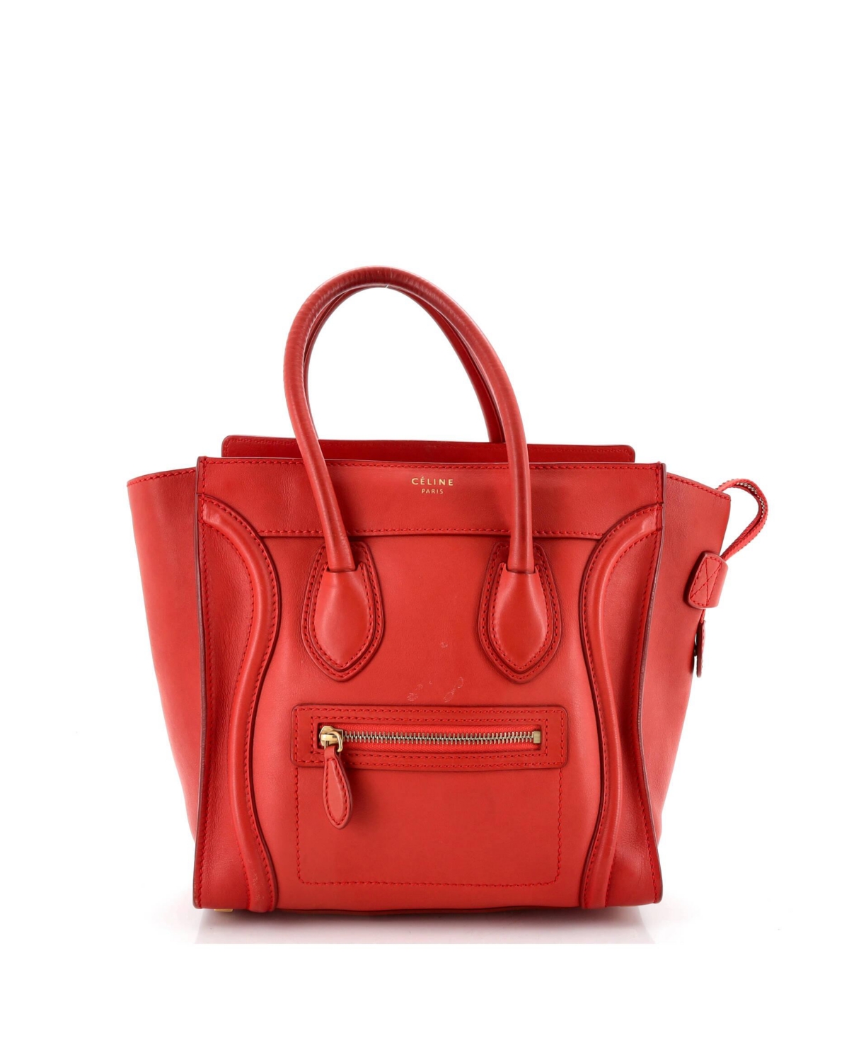 Click here for Pre-Owned Celine Micro Luggage Bag Smooth Leather... prices