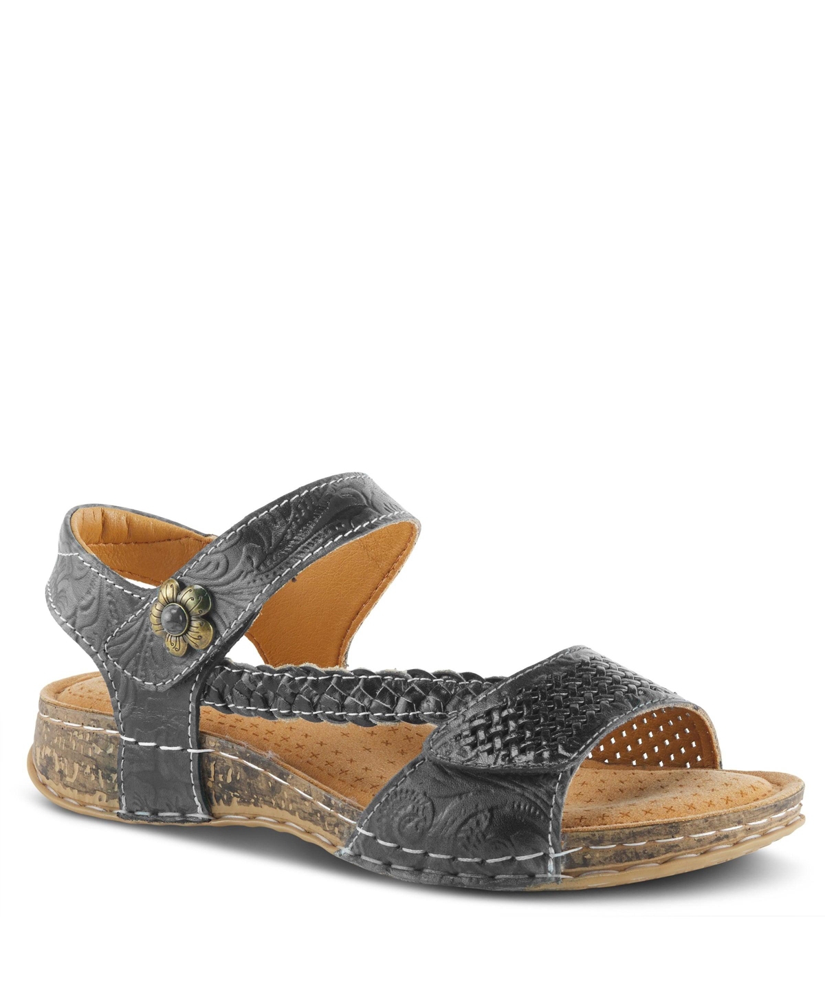 Click here for LArtiste Spring Step Womens Popular Sandal - Black prices