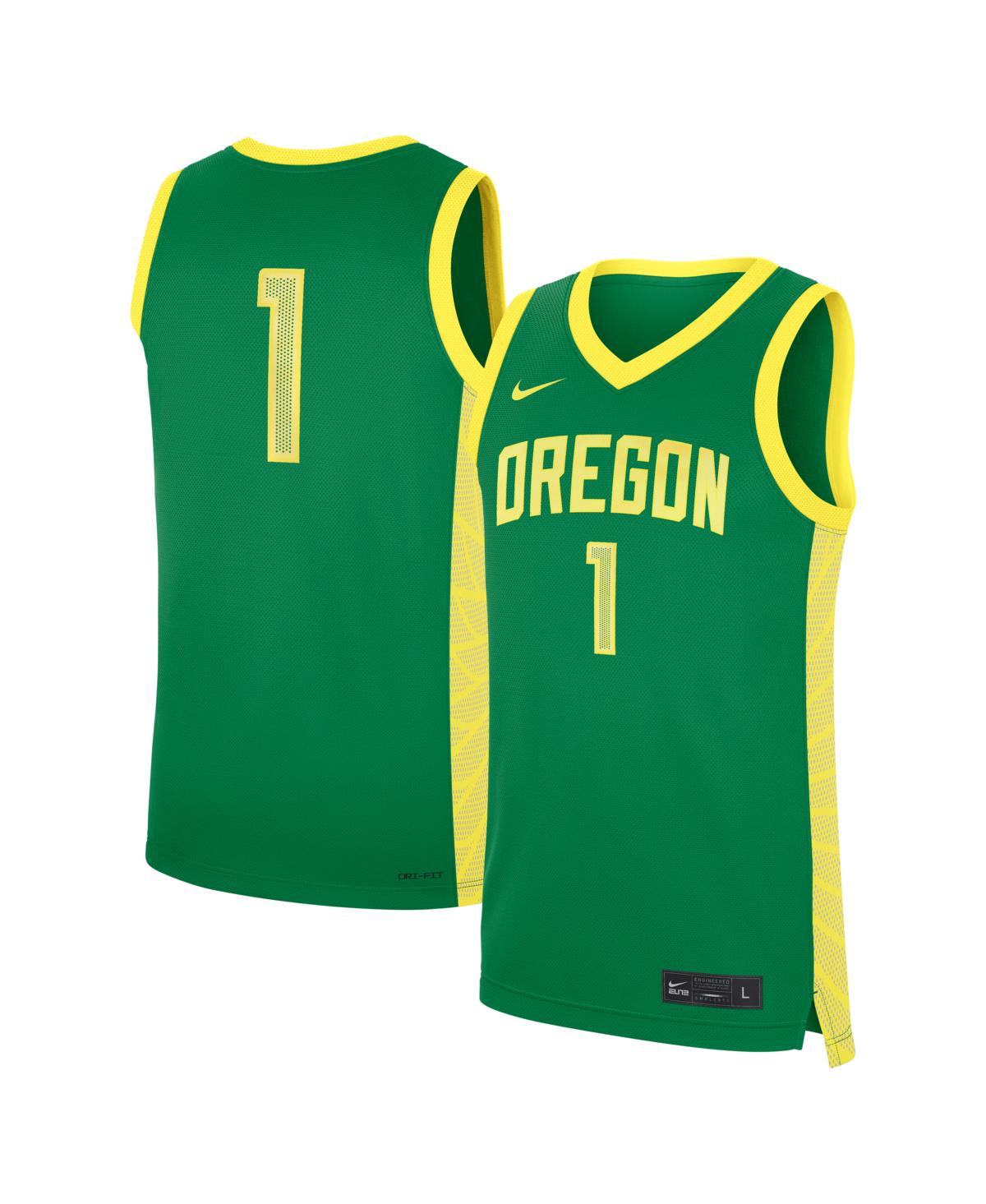 Click here for Nike Mens Green Oregon Ducks 1 Road Replica Basket... prices